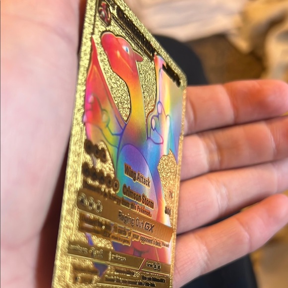 Pokemon | Toys | Pokemon Charizard Gx Gold Trading Card | Poshmark